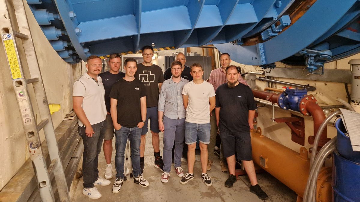 Exkursion zum Moselkraftwerk Trier der RWE Generation SE